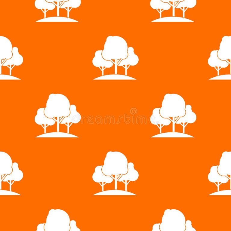 Forest Trees Pattern Seamless Stock Vector - Illustration of outdoor ...