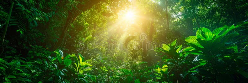 Forest with Vibrant Trees and Diverse Flora, Emphasizing the Importance ...