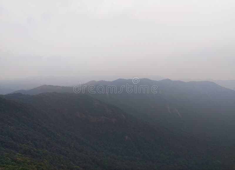 Forest View from Peak Point Stock Image - Image of ridge, morning ...