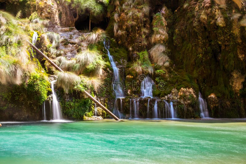 Waterfalls At Crete Island In Greece Stock Image - Image of lappa ...