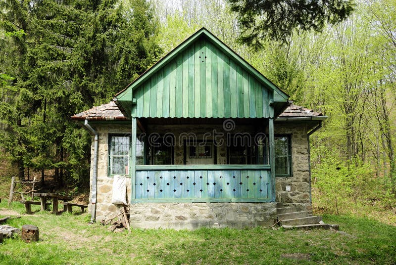 Forester s house stock photo. Image of season, mountain - 19487682