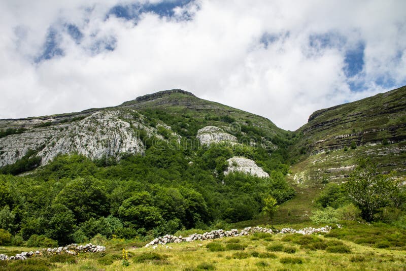 Forests and Mountains in Espinosa, Spain Stock Image - Image of forest ...