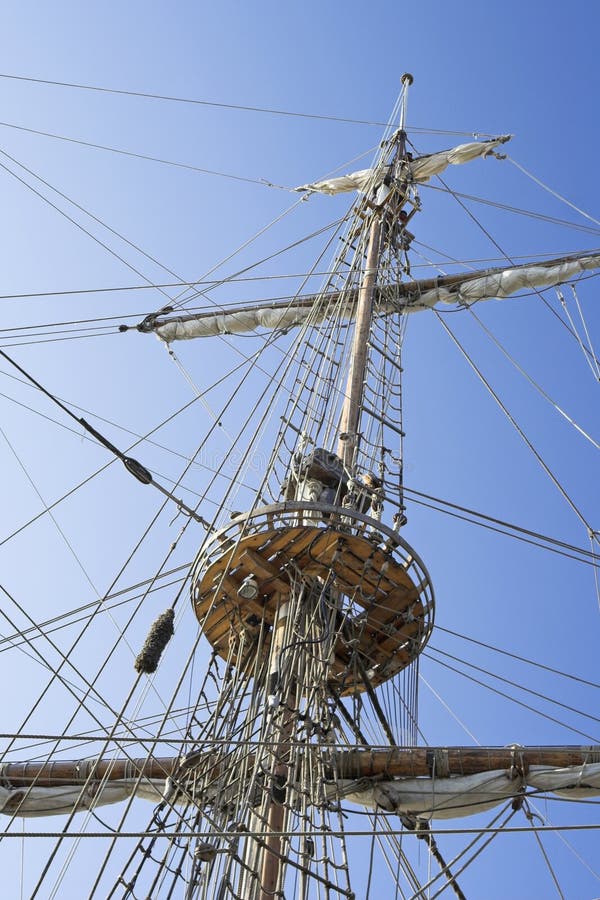 Tall Ship Rigging stock photo. Image of knots, scheepvaartmuseum - 2442718