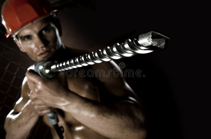 Foreuse image stock. Image du beau, alésage, foreur, industrie - 22929955