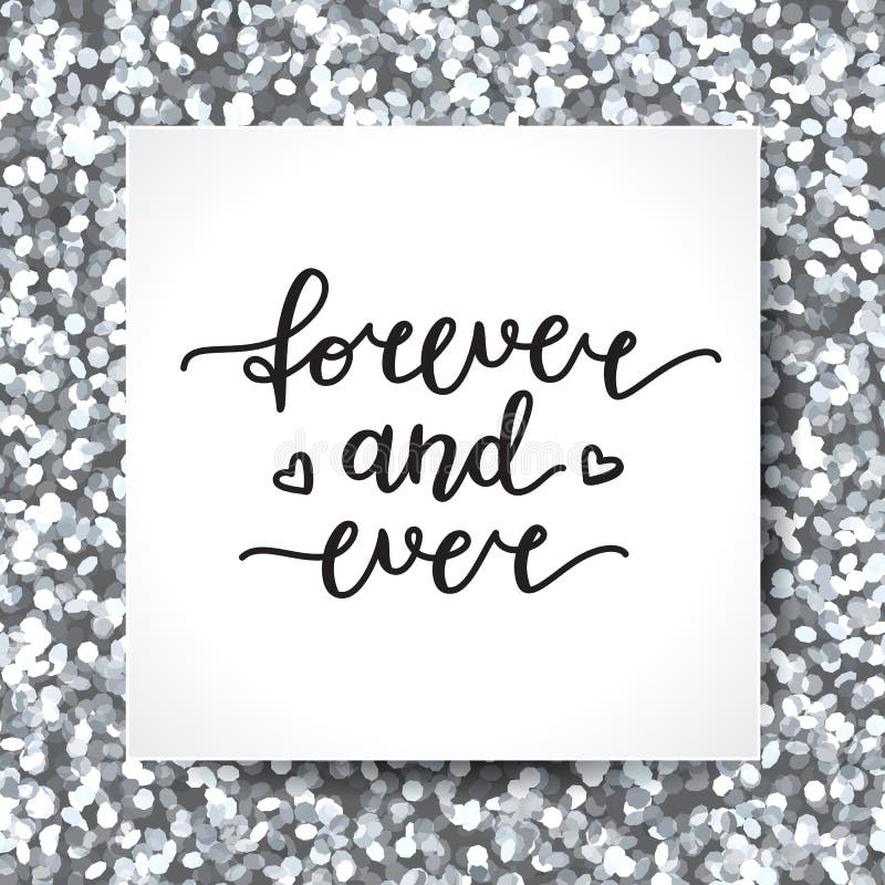 Forever and ever, vector stock vector. Illustration of print - 260239457