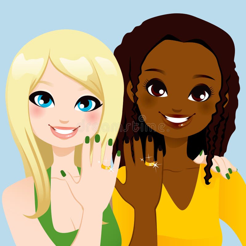 Forever Friends Ring stock vector. Illustration of together - 29038607