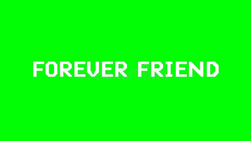 Forever Friends Text Green Screen Animated Video Stock Video - Video of ...