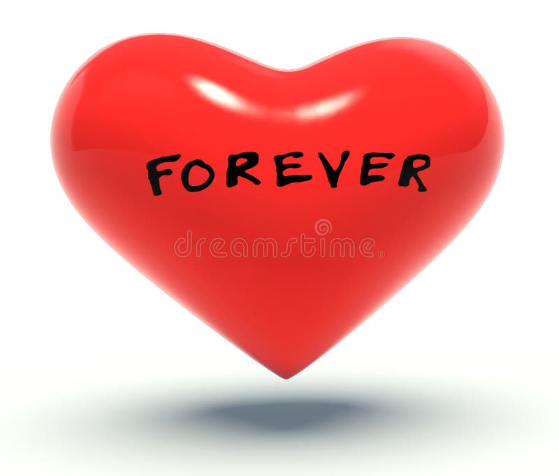 Forever heart stock illustration. Illustration of beauty - 38864022