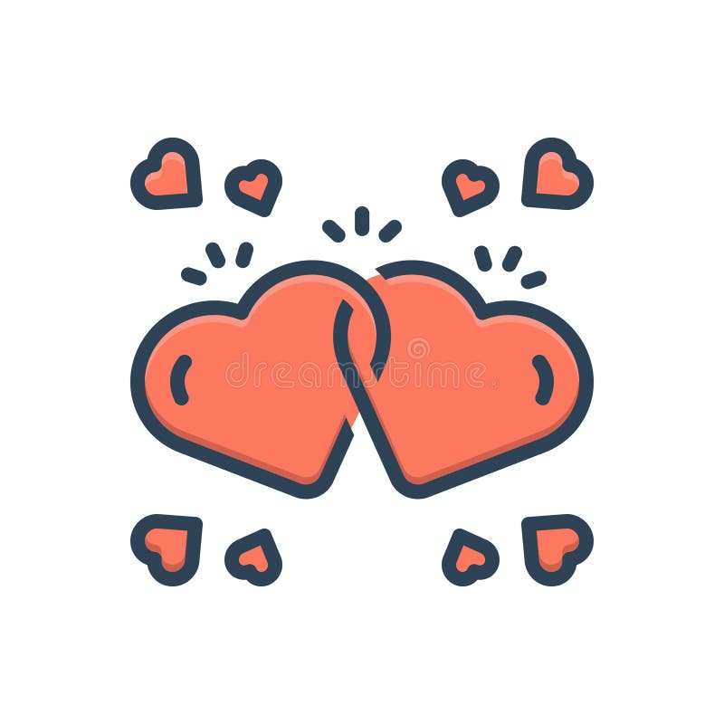 Color Illustration Icon for Forever, Together and Evermore Stock ...