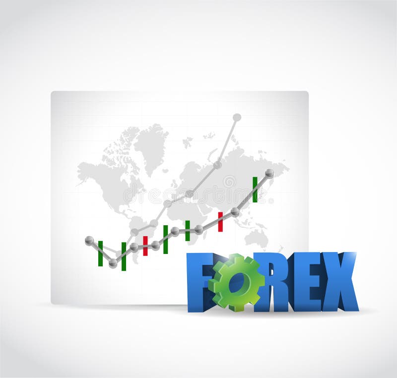 Forex Business Graph and Sign Illustration Editorial Stock Image ...