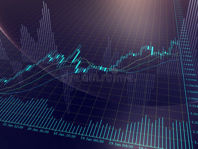 Forex chart stock illustration. Illustration of financial - 18044097