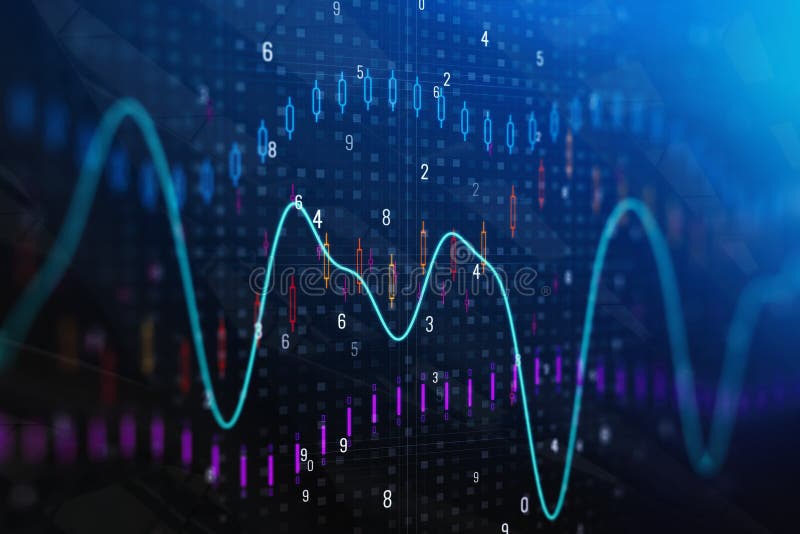 Forex chart backdrop stock illustration. Illustration of blue - 108626524
