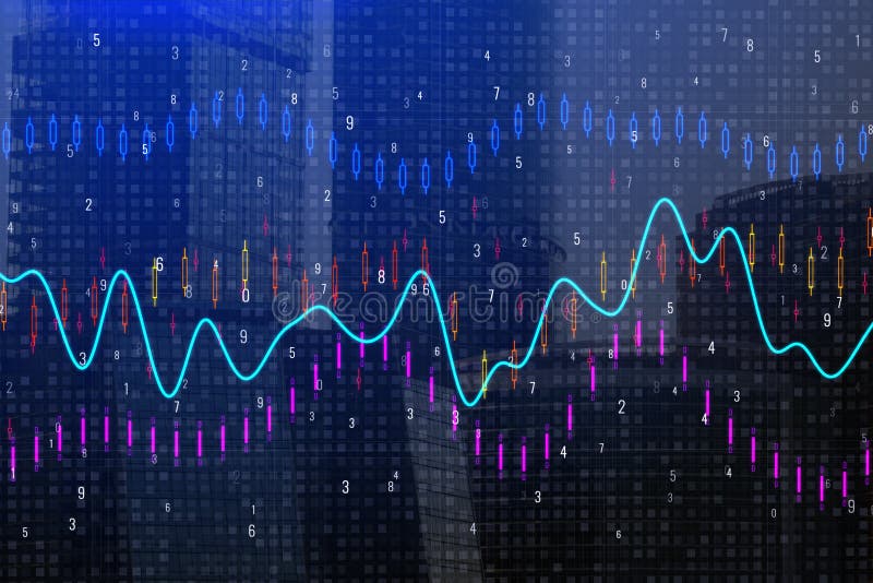 Forex chart background stock illustration. Illustration of abstract ...