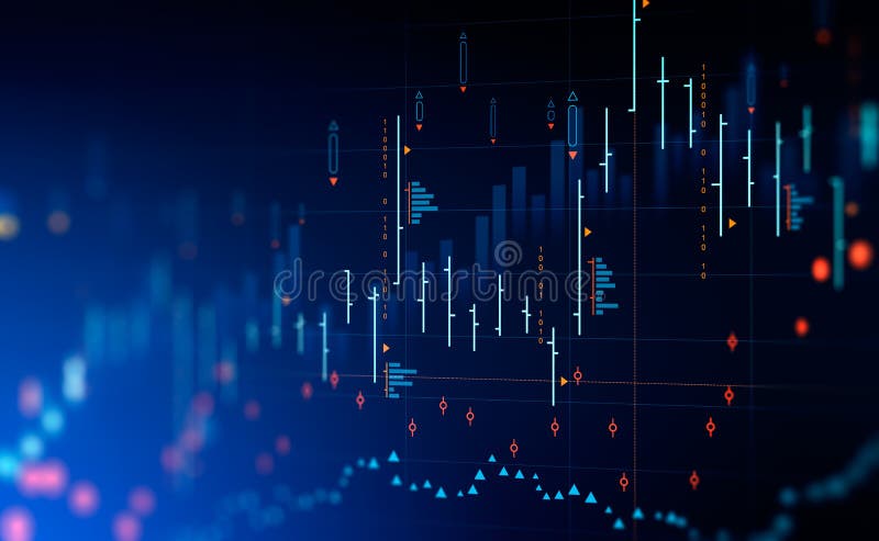 Forex Diagrams and Stock Market Data with Candlesticks Stock ...