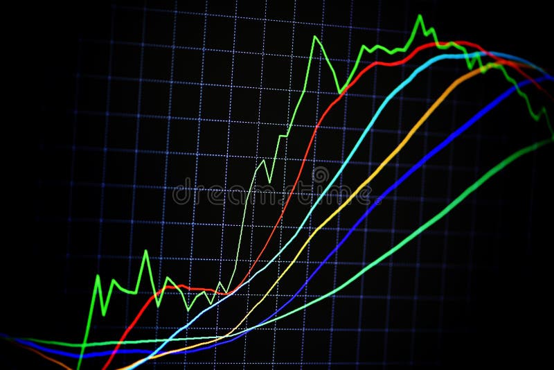 Forex Graph Business or Stock Graph Line Chart Market Exchange ...