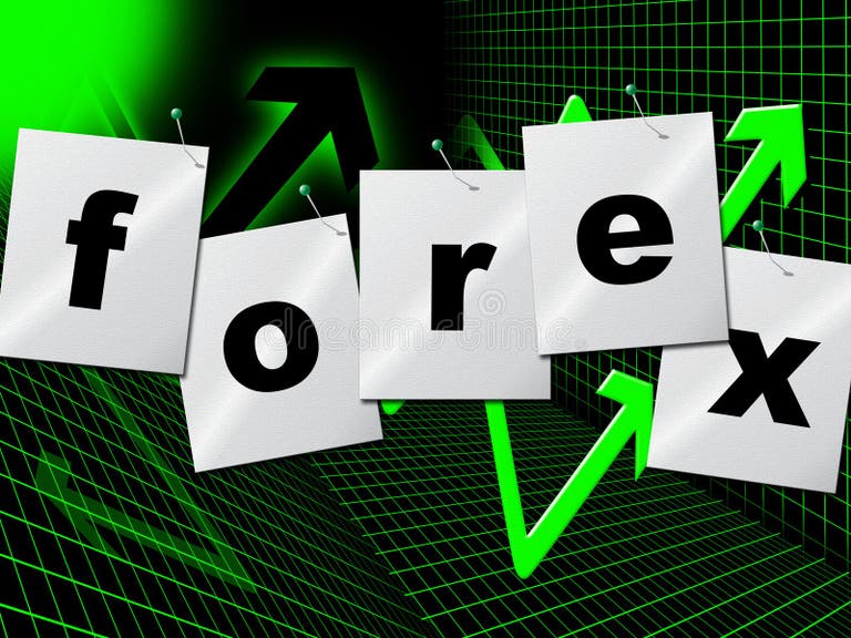 Forex Graph Means Foreign Exchange and Currency Editorial Image ...
