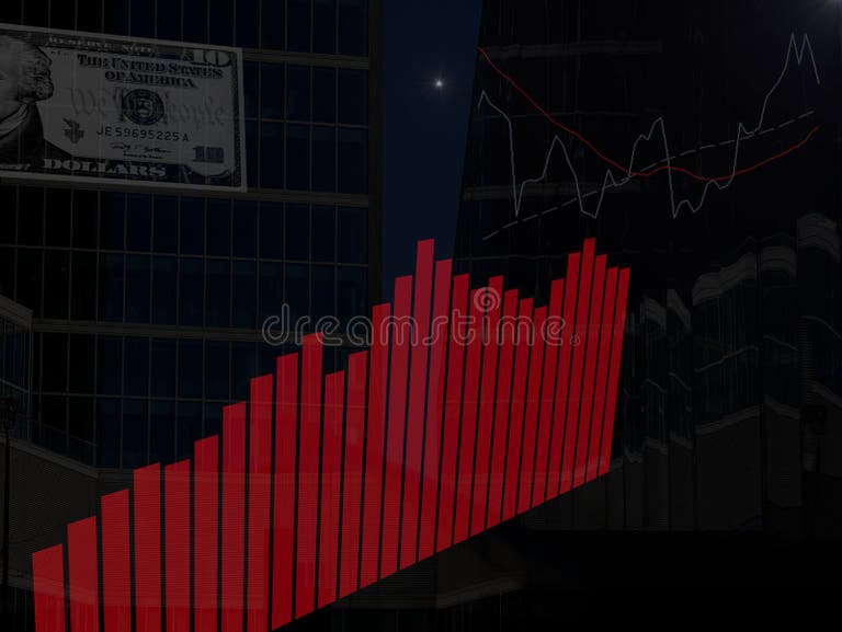 Forex and Stock Chart (dollar) Stock Illustration - Illustration of ...