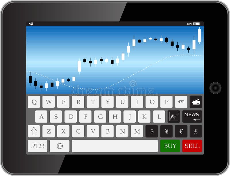 Forex tab stock vector. Illustration of chart, screen - 34627618