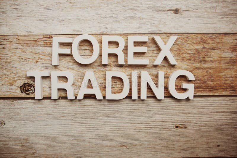 Forex Trading Alphabet Letters on Wooden Background Editorial Stock ...