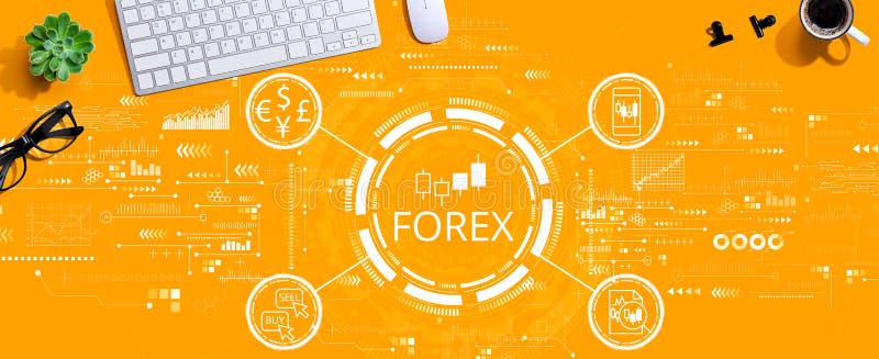 Forex Trading Concept with a Computer Keyboard Stock Photo - Image of ...