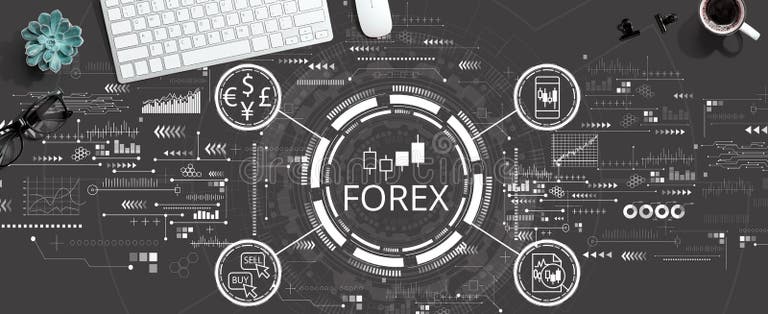Forex Trading Concept with a Computer Keyboard Editorial Photo - Image ...
