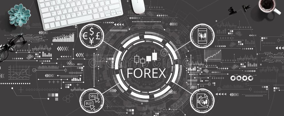 Forex Trading Concept with a Computer Keyboard Editorial Photo - Image ...