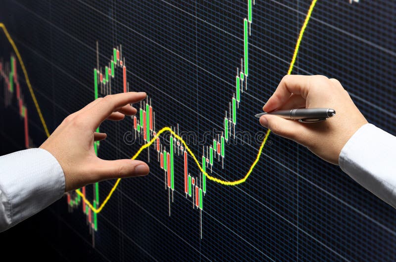 Forex Trading Technical Analysis Concept Stock Image - Image of ...