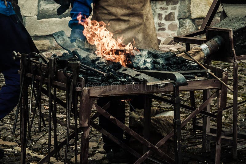 The forge stock photo. Image of molten, heat, metal, handwork - 34744824
