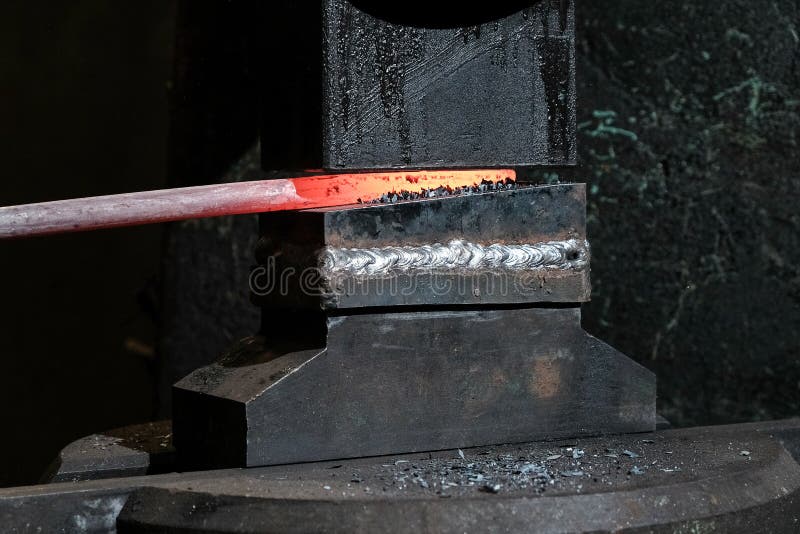 Forge, Blacksmith`s Work, Hot Metal Stock Image - Image of glowing ...