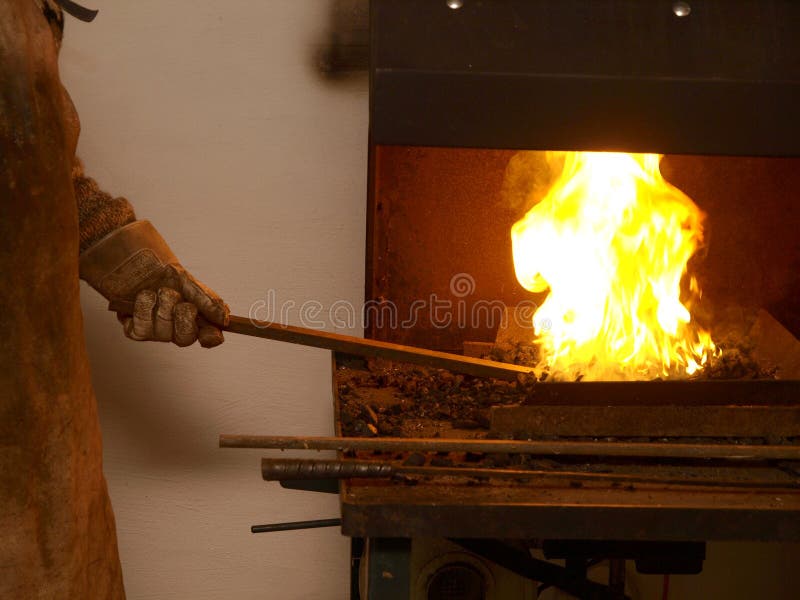 Forge Fire stock photo. Image of tool, hardware, fire - 12392874