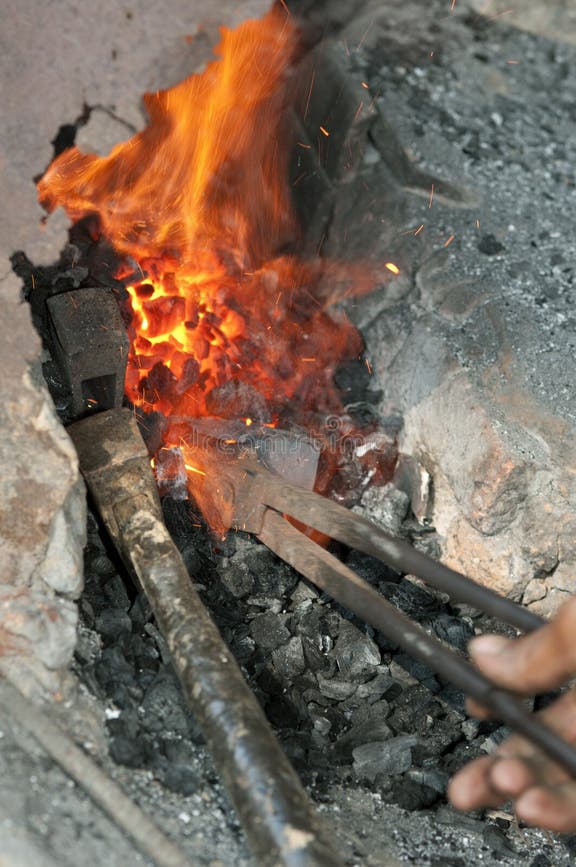 Forge fire stock image. Image of customs, forges, flame - 28725537