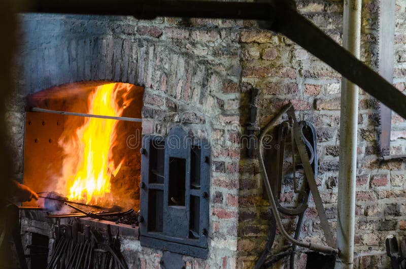 Forge, fire, furnace stock image. Image of inferno, fire - 47347581