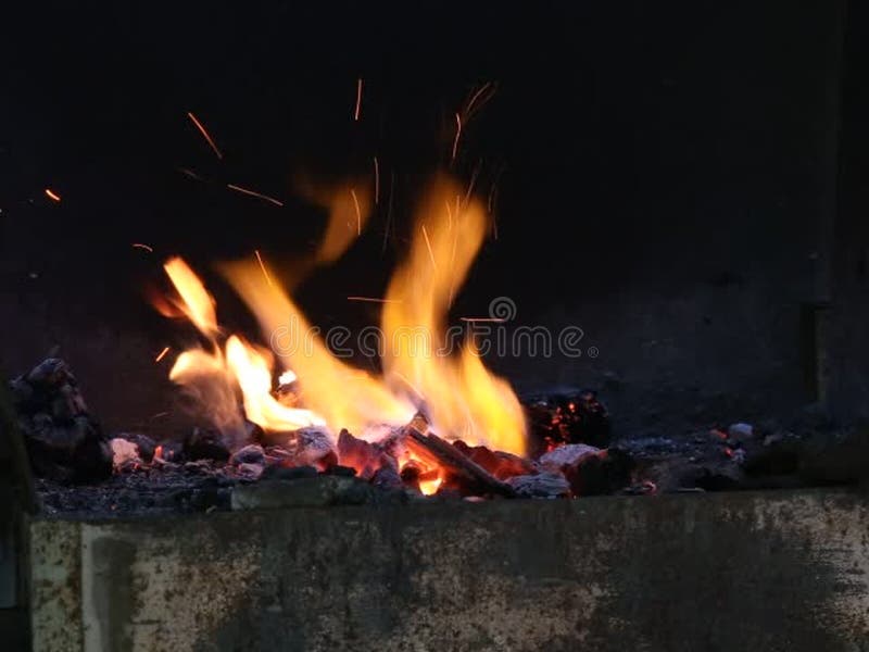 Forge fire stock footage. Video of burning, hellish, blacksmiths - 91967734