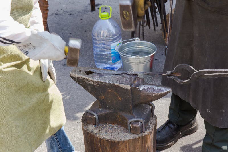Forge by hand stock photo. Image of making, industry - 40879962