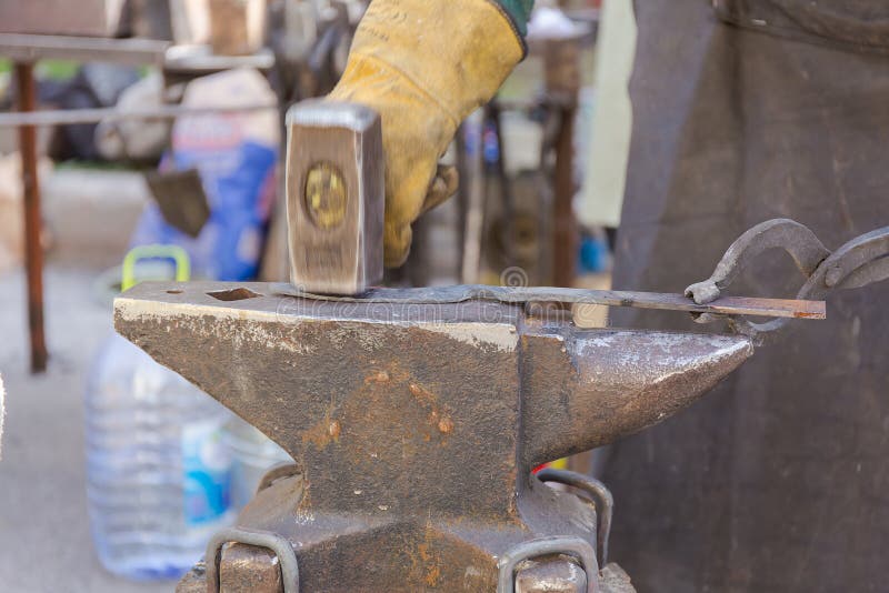 Forge by hand stock photo. Image of iron, forgeman, hand - 40879974