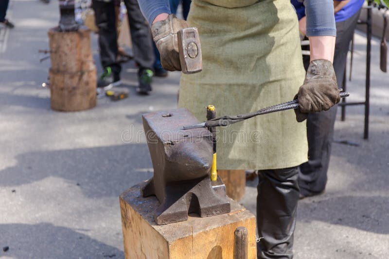 Forge by hand stock photo. Image of horseshoe, antique - 40879976