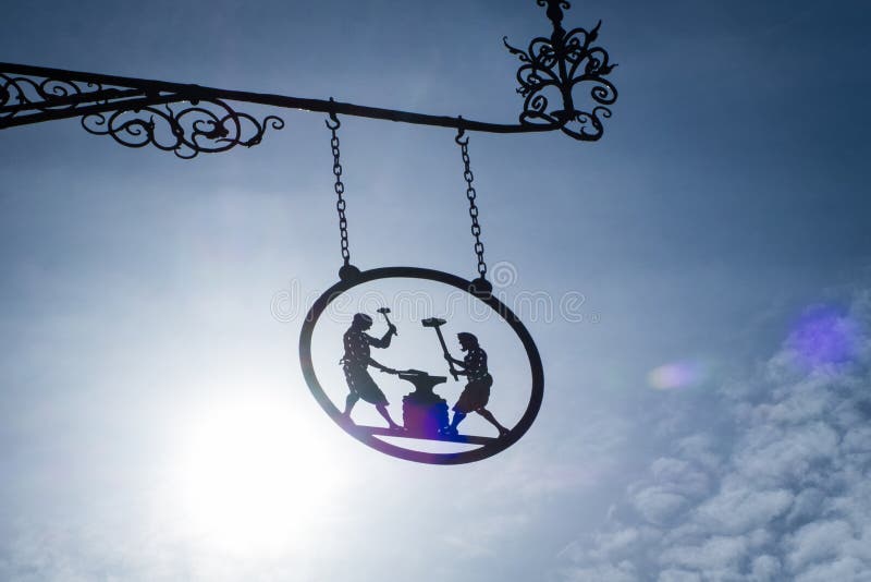 Forge icon or logo stock photo. Image of anvil, maker - 314977896