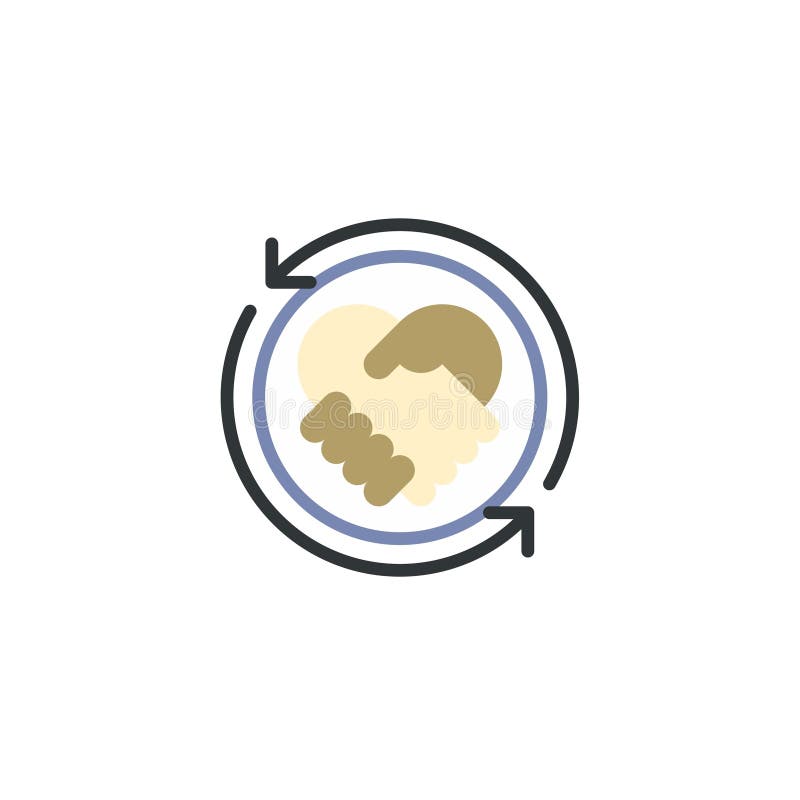 Building a Strong Contract Handshake Partnership Stock Vector ...