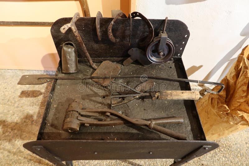 Forge Tools at the Orchard Museum in Rojales, Alicante, Spain Editorial ...