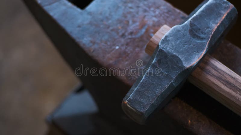 Forge Workshop, Hammer for Beating Hot Metal, for Formation of Products ...