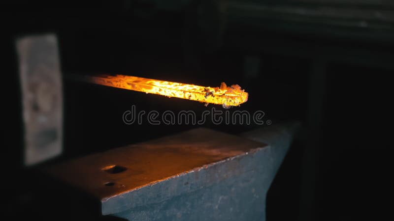 Forge Workshop. Smithy Manual Production Stock Image - Image of farrier ...