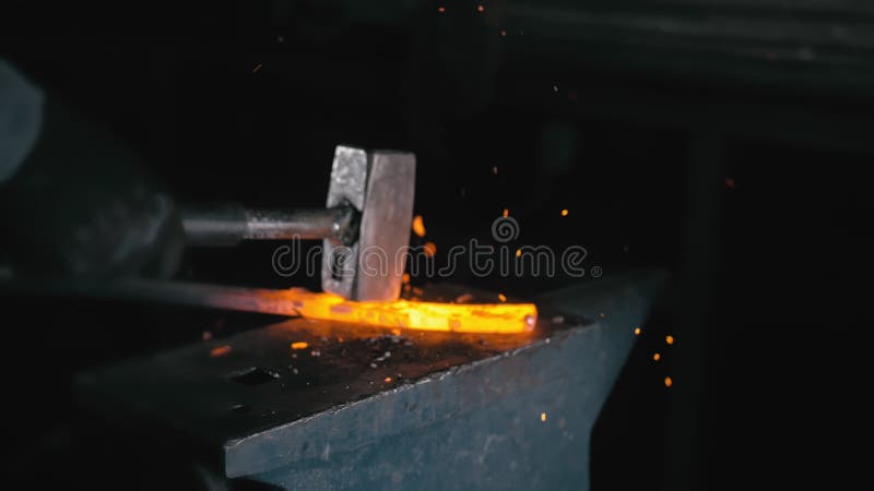 Forge Workshop. Smithy Manual Production Stock Image - Image of product ...