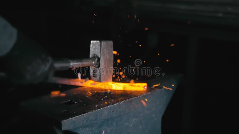 Forge Workshop. Smithy Manual Production Stock Photo - Image of fire ...