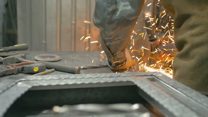 Forge Workshop on Table. Smithy Manual Production. Work on the Product ...