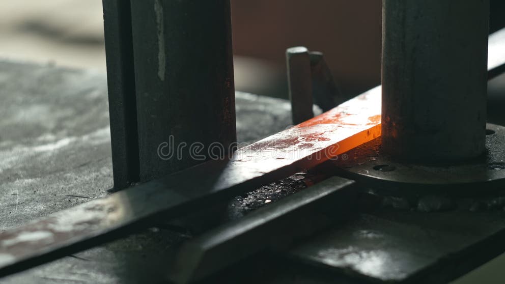 Forge Workshop on Table. Smithy Manual Production. Work on the Product ...