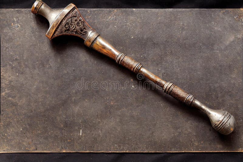 Forged on Anvil Antique Objects Covered with Rusty Coating. Stock ...