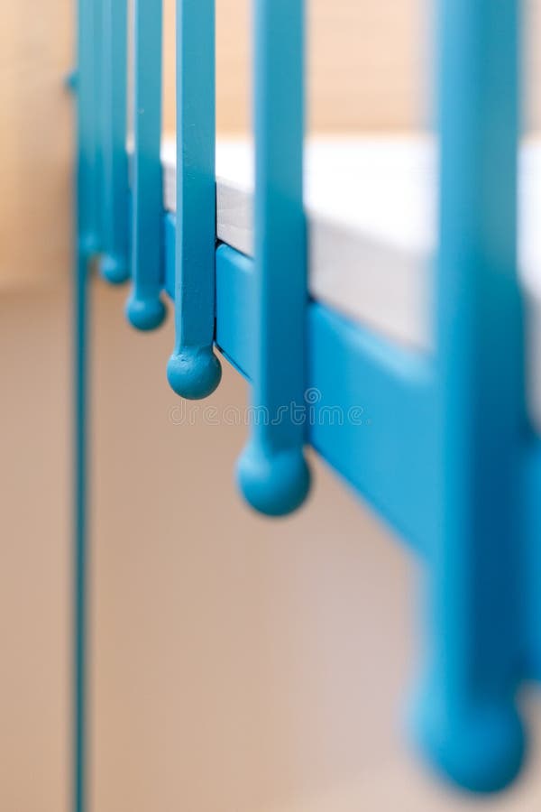 Forged Blue Handrail of the Spiral Staircase Stock Image - Image of ...