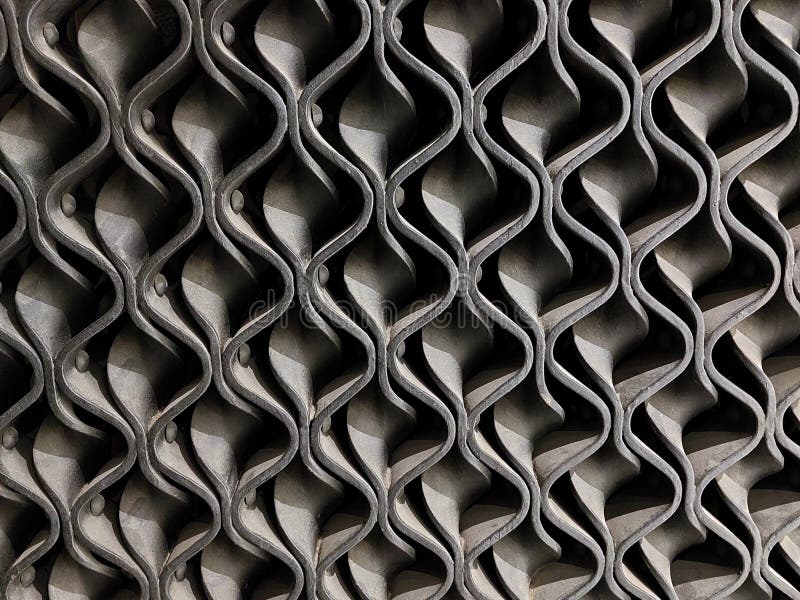 Forged Gate Texture, Beautiful Repeating Metal Pattern Stock Image ...