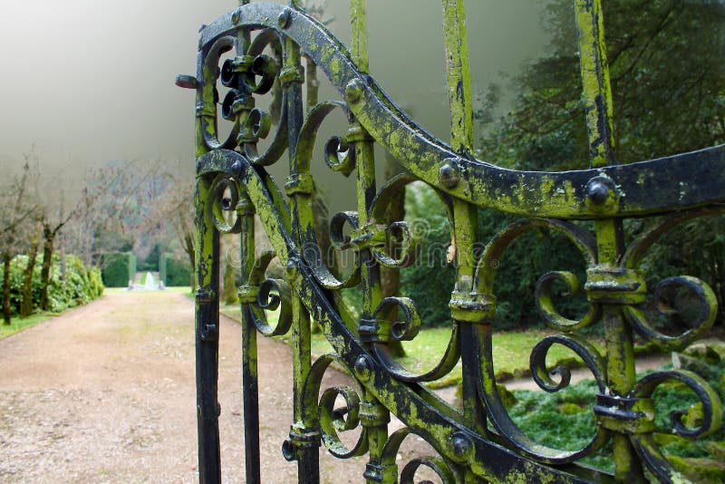 Forged gates stock photo. Image of architecture, architectural - 53552586