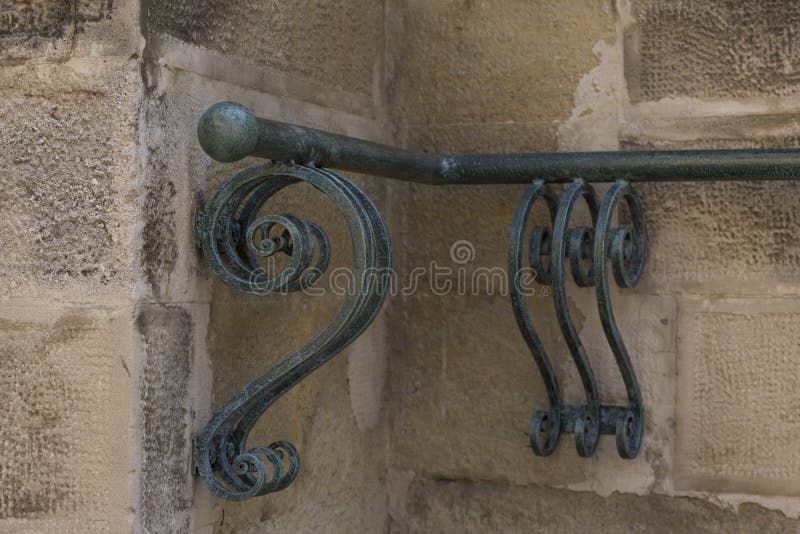 Forged handrails stock photo. Image of hall, decorative - 64818830